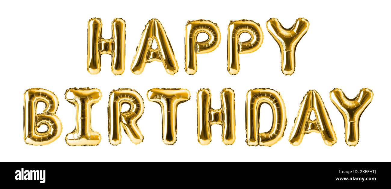 Happy birthday word Cut Out Stock Images & Pictures - Alamy