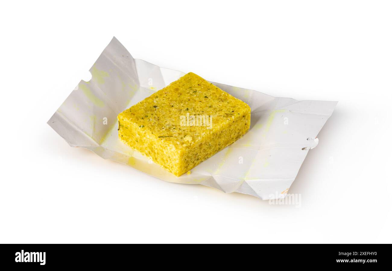 Unwrapped bouillon cube Stock Photo - Alamy
