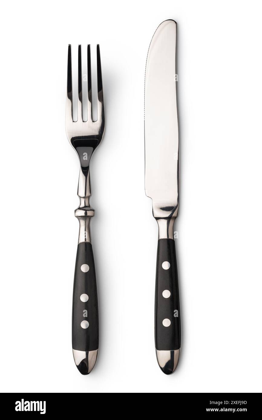 Tableware dishware set fork Cut Out Stock Images & Pictures - Alamy