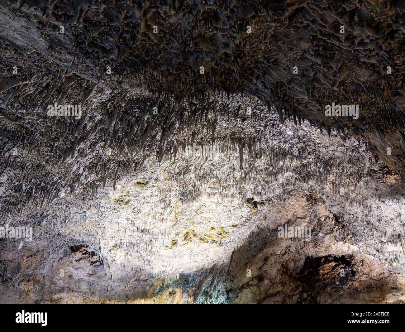 Stalactites are creating amazing shapes as they hang from the ceiling ...