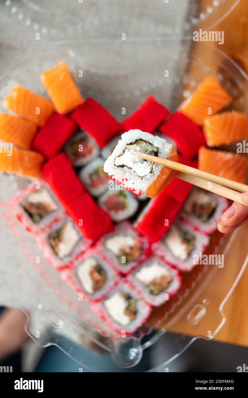 Food sushi delivery set hi-res stock photography and images - Alamy