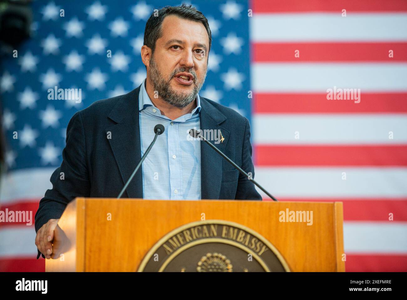 Roma, Italia. 27th June, 2024. Independence Day a Villa Taverna- Roma ...