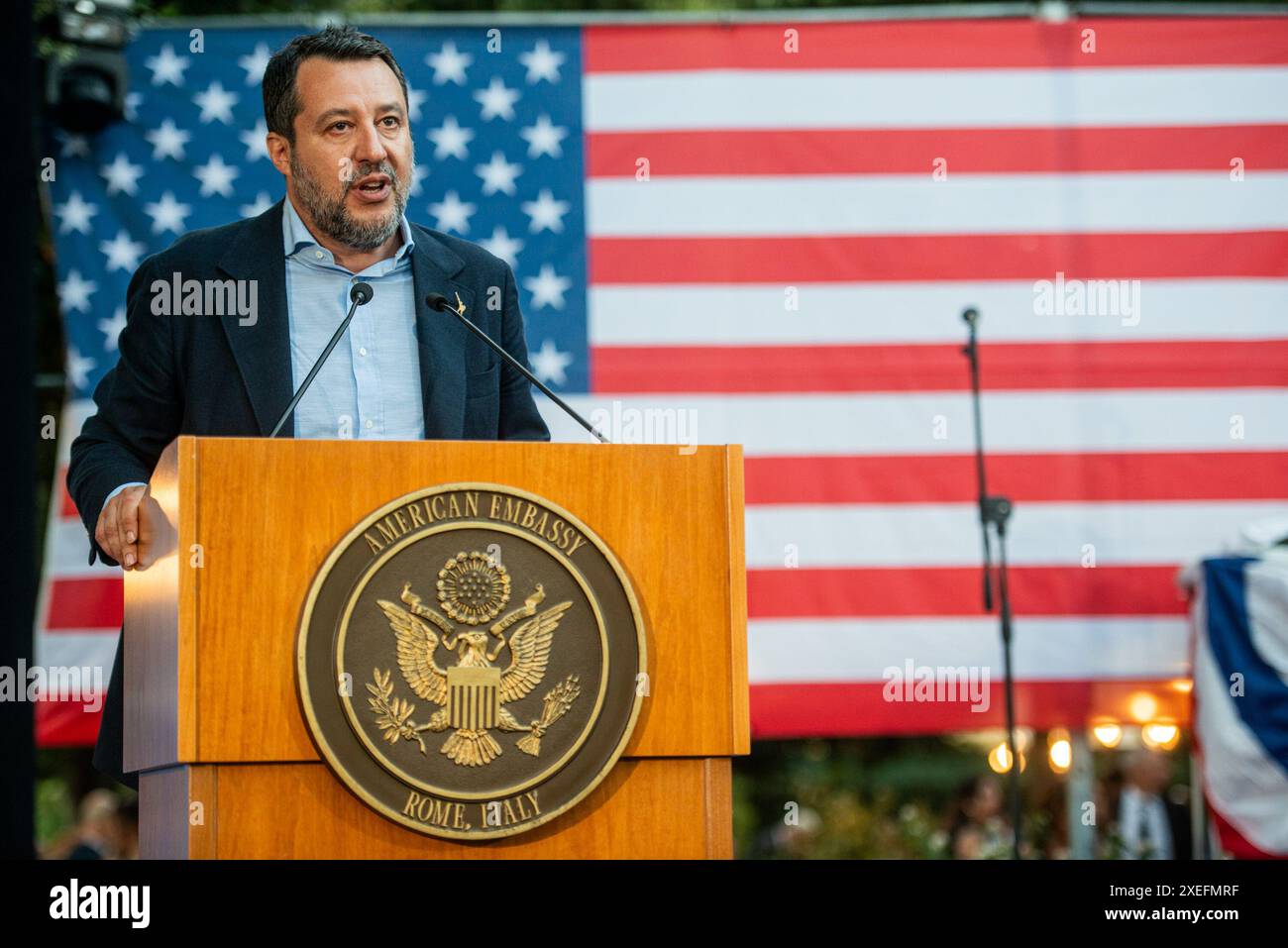 Roma, Italia. 27th June, 2024. Independence Day a Villa Taverna- Roma ...