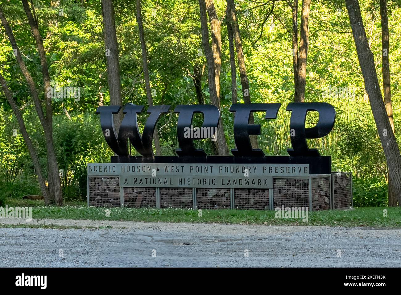 Cold Spring, NY, USA - 06-25-2024: Black entrance sign for the West ...