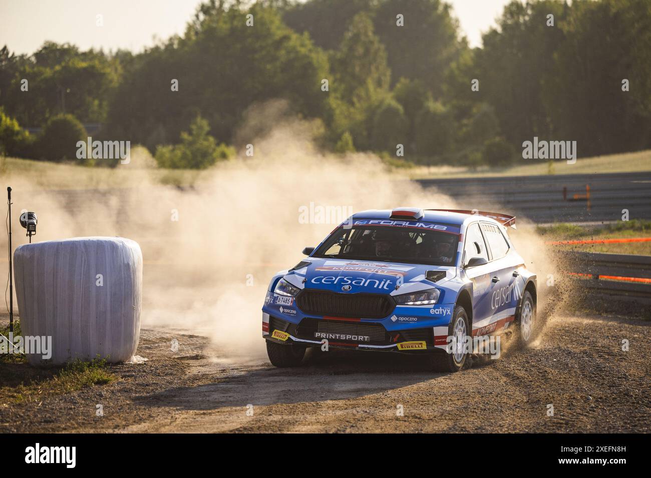35 SOLOWOW Michal, BARAN Maciej, Skoda Fabia RS Rally2, action during ...