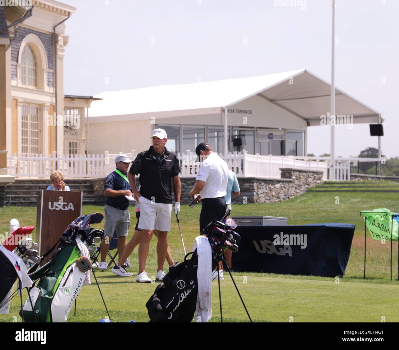 Newport, RI. June 26, 2024. Steve Stricker in the practice round at ...