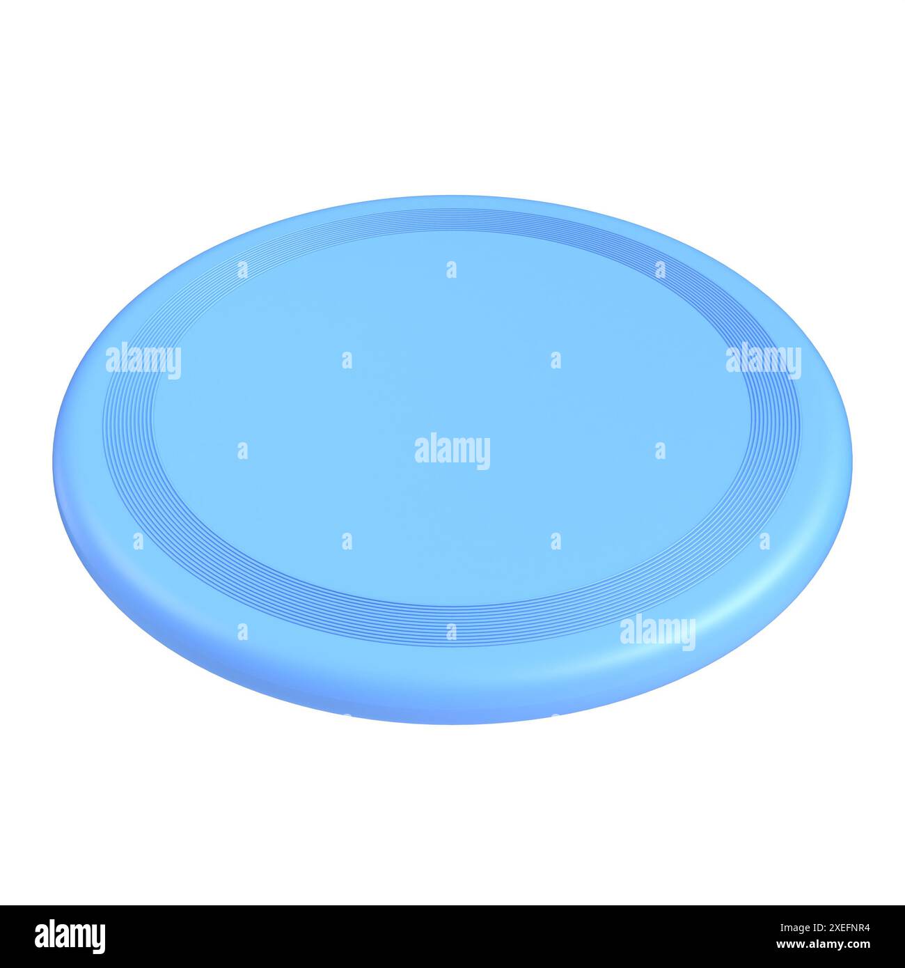 Blue frisbee 3D rendering illustration isolated on white background ...