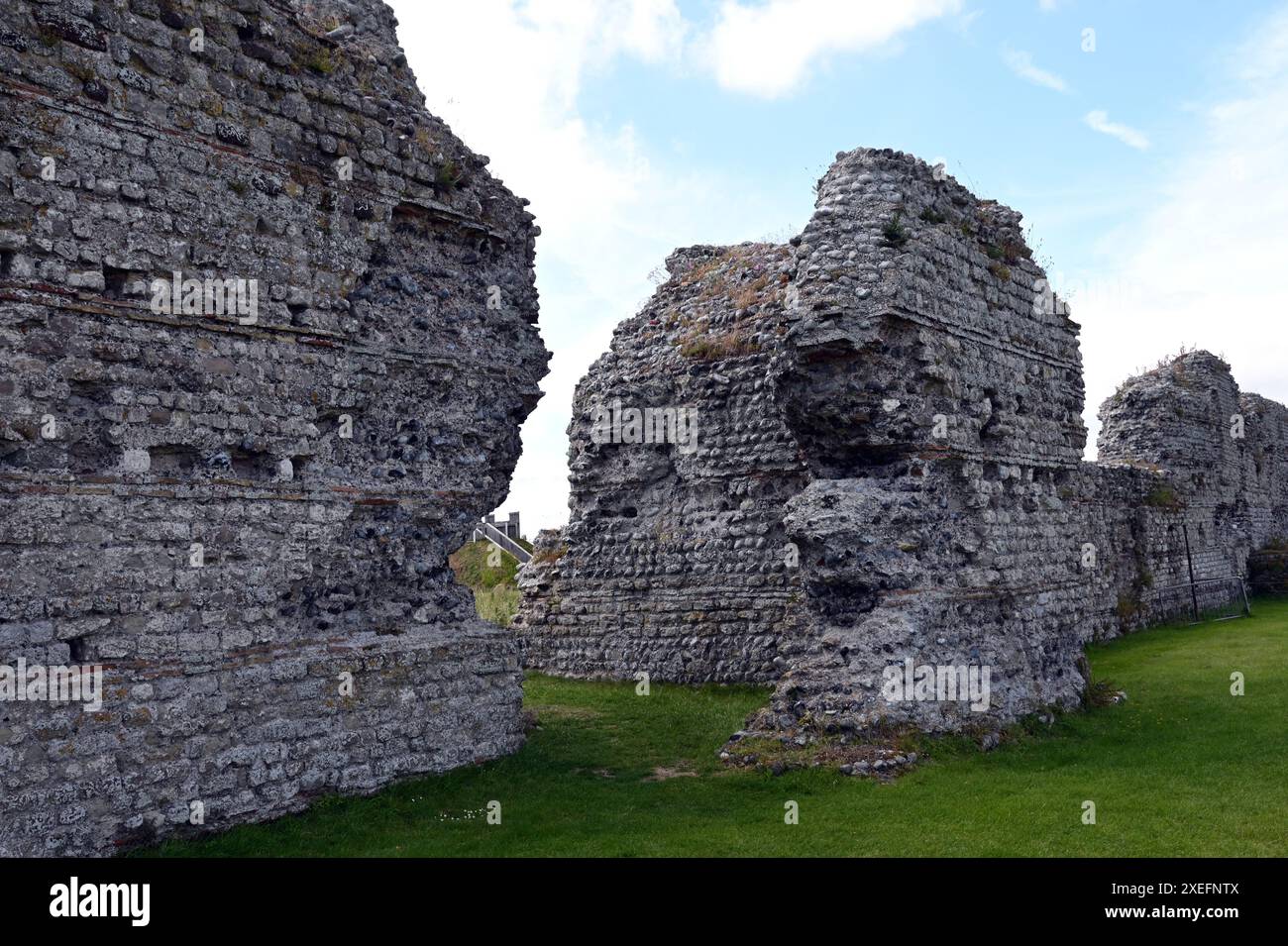 A small gateway, called a Postern, at the Roman fort at Richborough ...