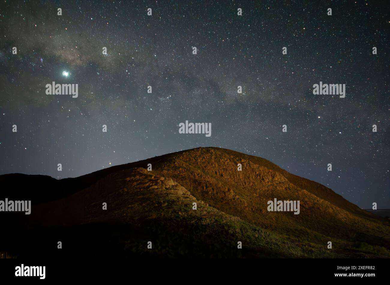 Lihue Calel National Park, Night Landscape, La Pampa, Argentina Stock ...