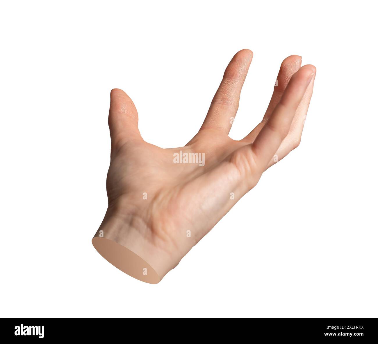 Hand holding, taking something invisible up gesture, sign. isolated on ...