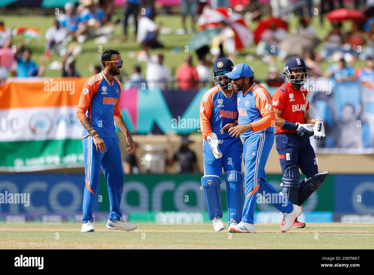 India's Axar Patel celebrates after taking the wicket of England's ...