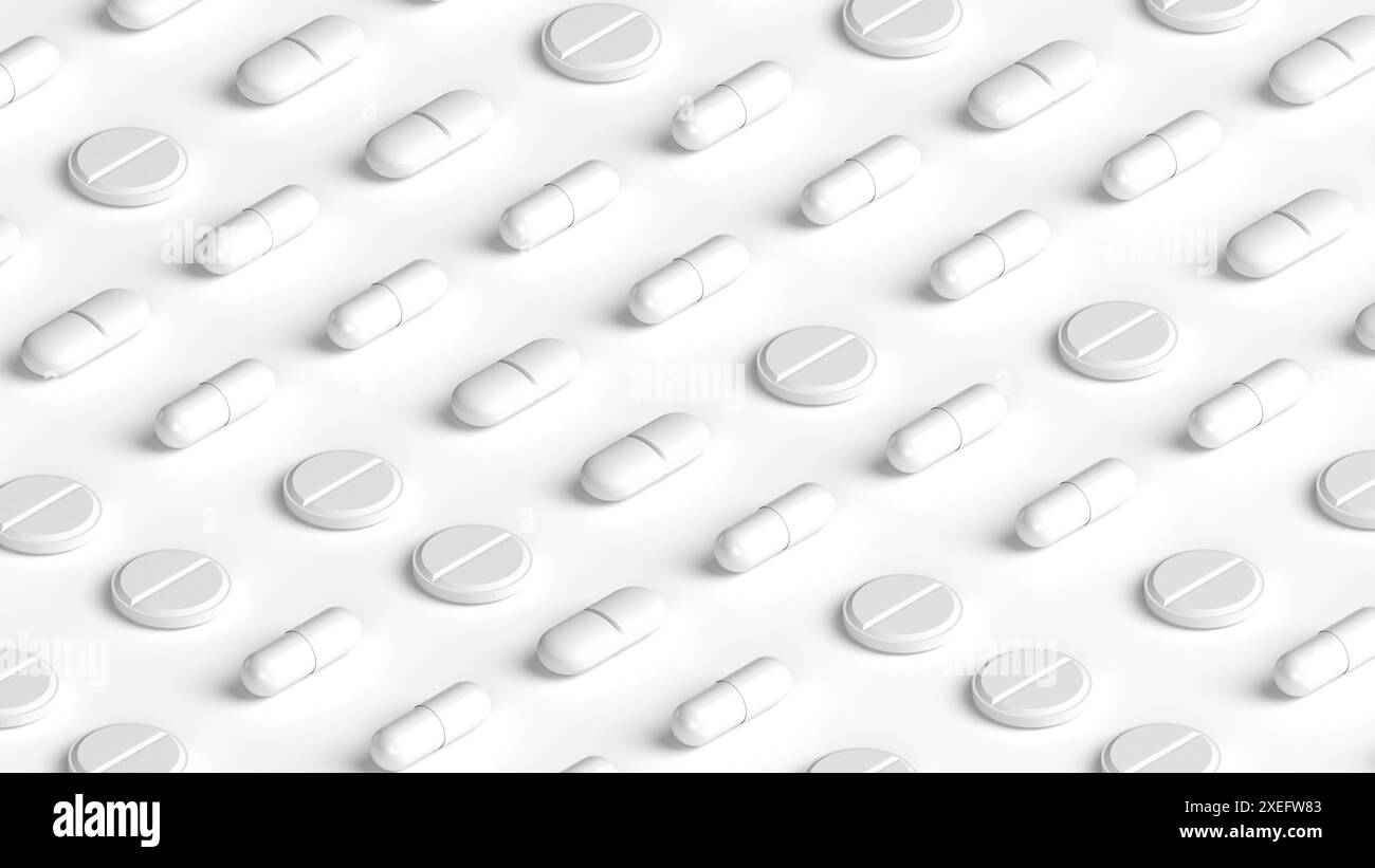 Pills layout Black and White Stock Photos & Images - Alamy