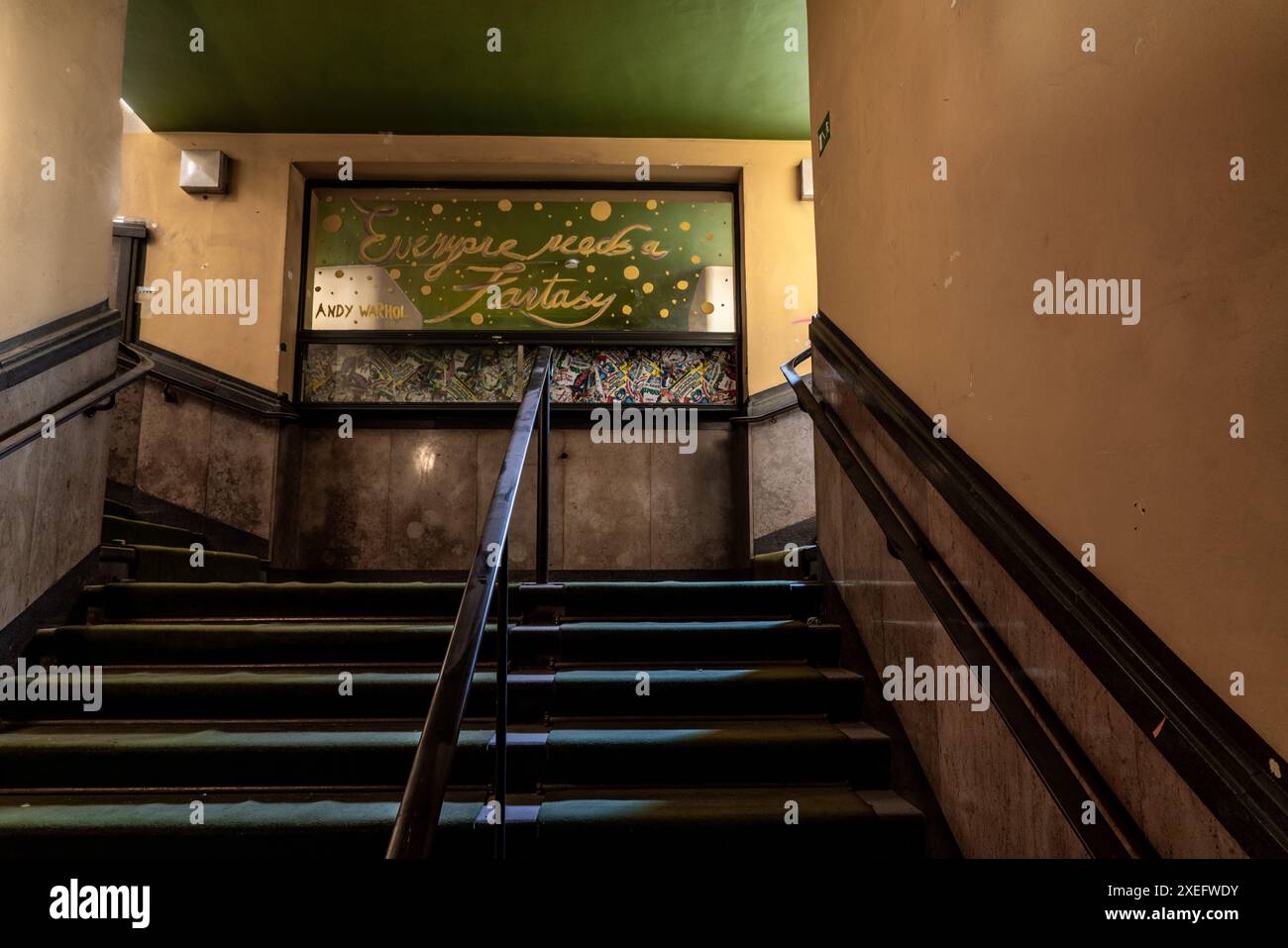 Staircase in the Kulturhalle Walhalla, Wiesbaden Stock Photo - Alamy