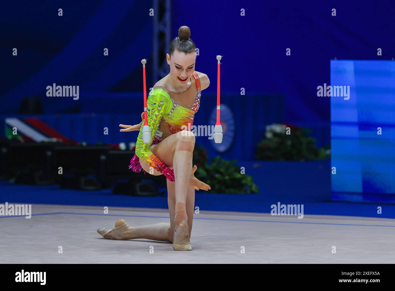 Darja Varfolomeev (GER) seen in action during the Rhythmic Gymnastics ...