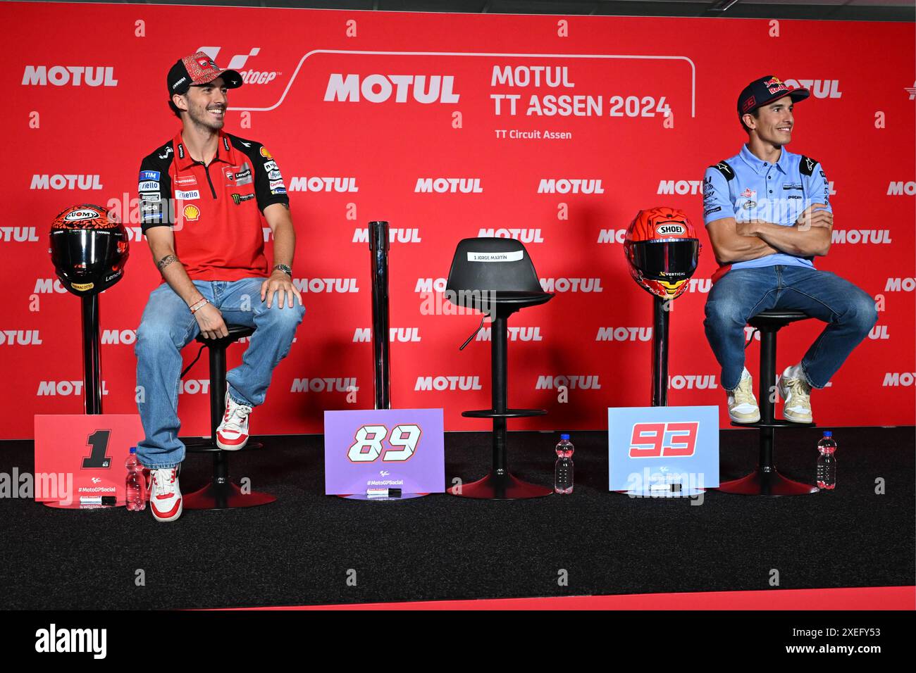 Assen, Holland. 27th June, 2024. Press conference before MotoGP Motul TT Grand Prix of Holland ...