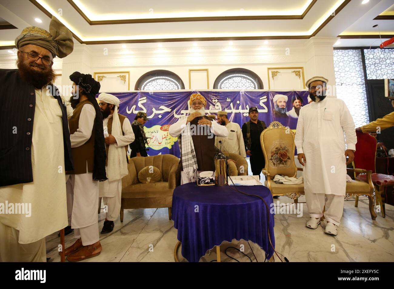 June 27, 2024, Peshawar, Peshawar, Pakistan: Tribal gathering to discuss security situation in ...