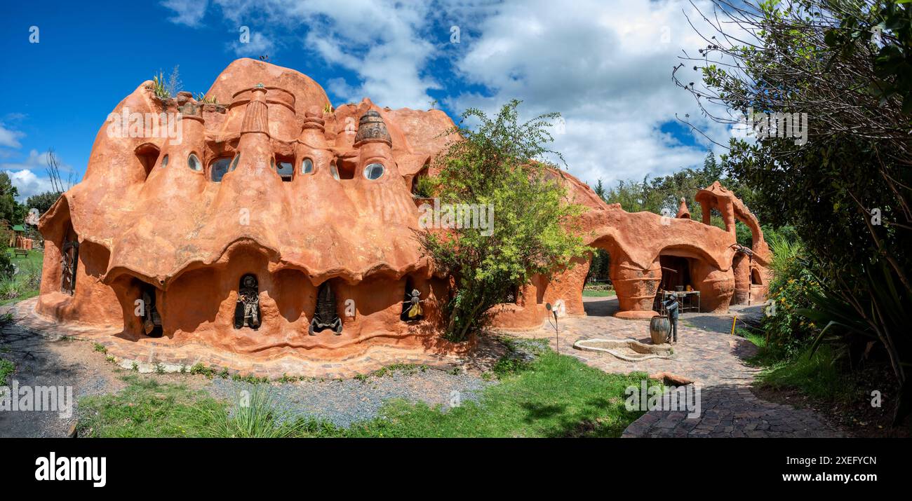 Casa Terracota, House made of clay Villa de Leyva, Boyaca department ...