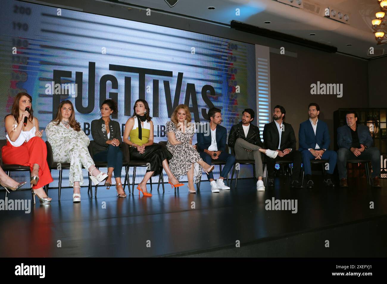 Press conference for the new Televisa Univision soap opera “Fugitivas ...
