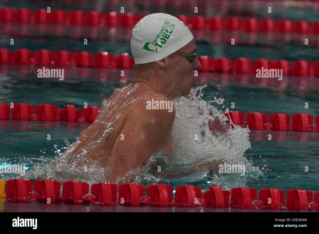 MARCHAND Léon FINALE 400 M MEDLEY MEN during the French Swimming ...