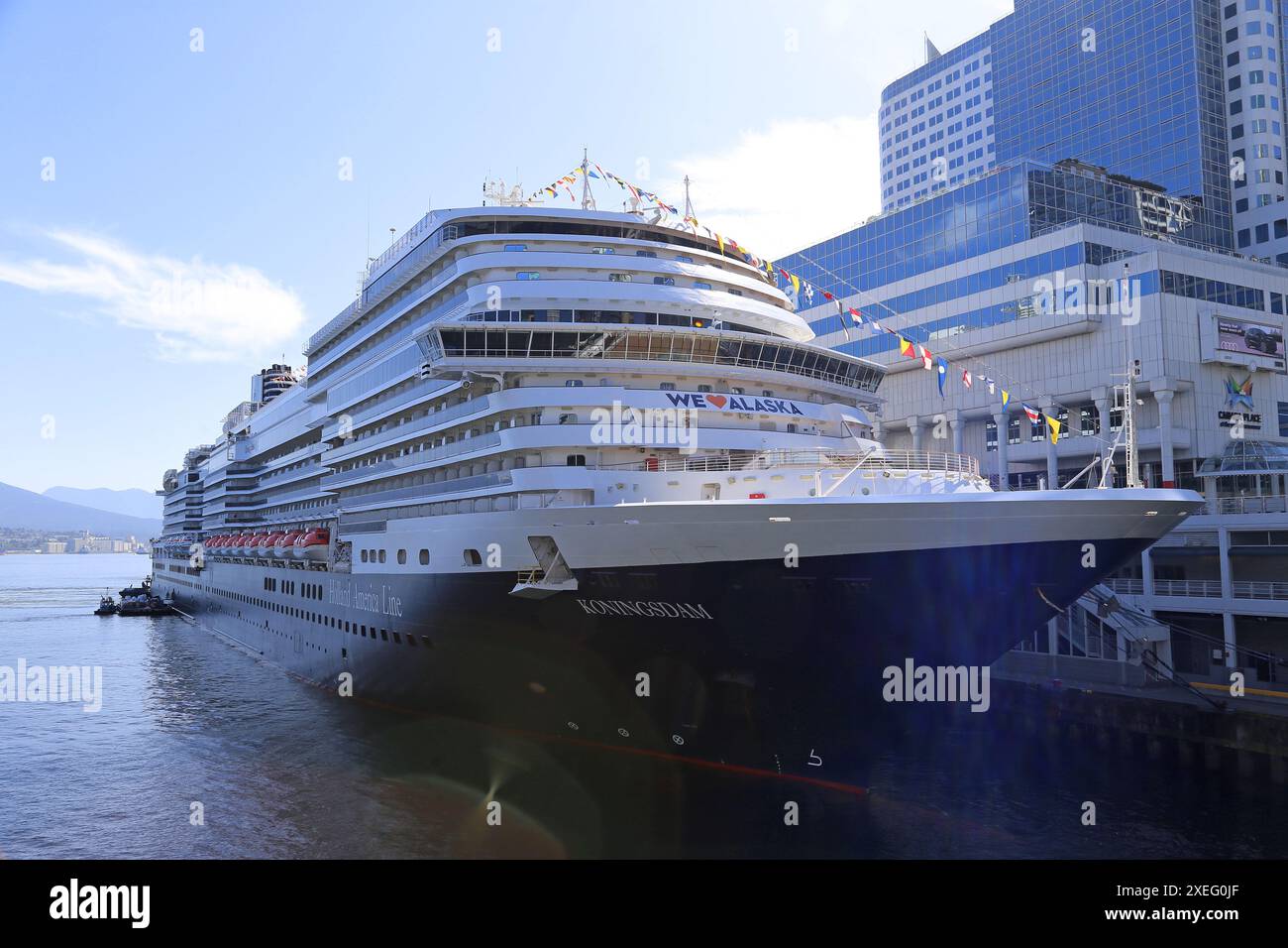 Holland America Koningsdam, Cruise Terminal, Canada Place, Coal Harbour ...