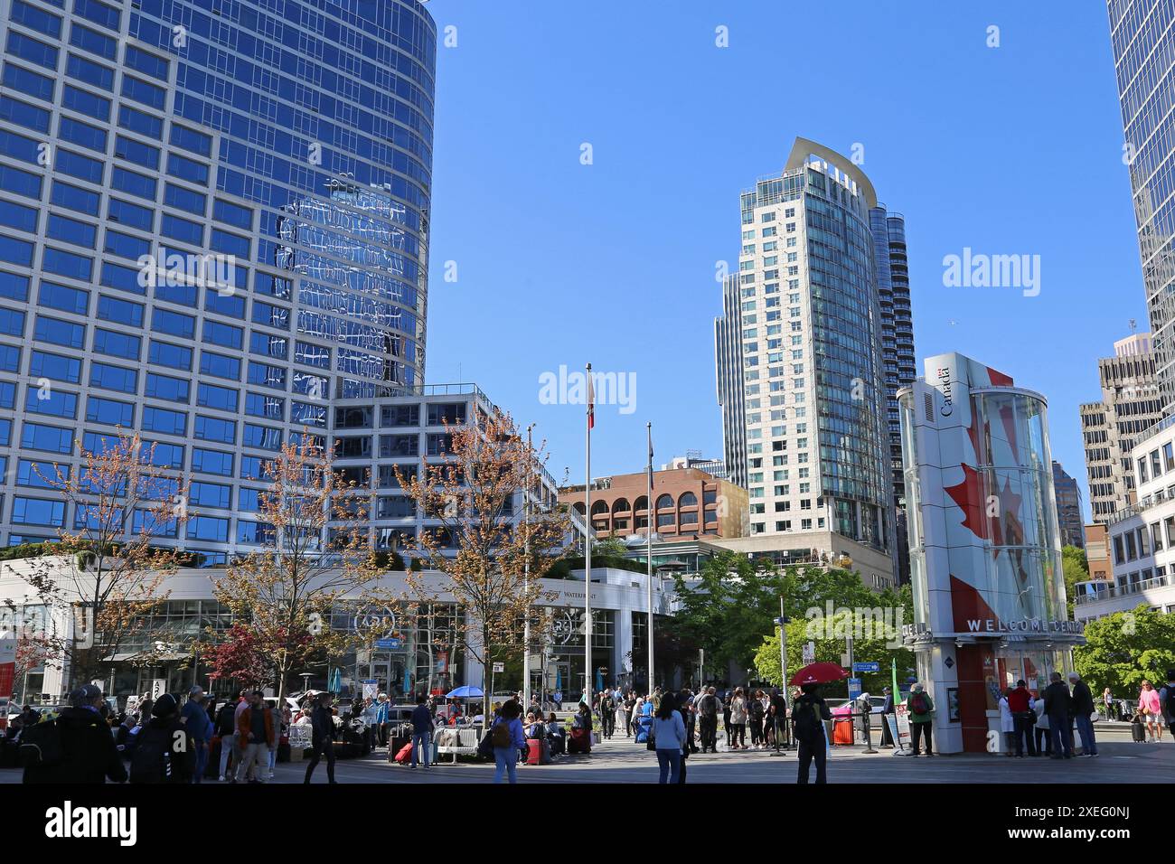Canada Place, Waterfront, Coal Harbour, Vancouver, Burrard Inlet ...
