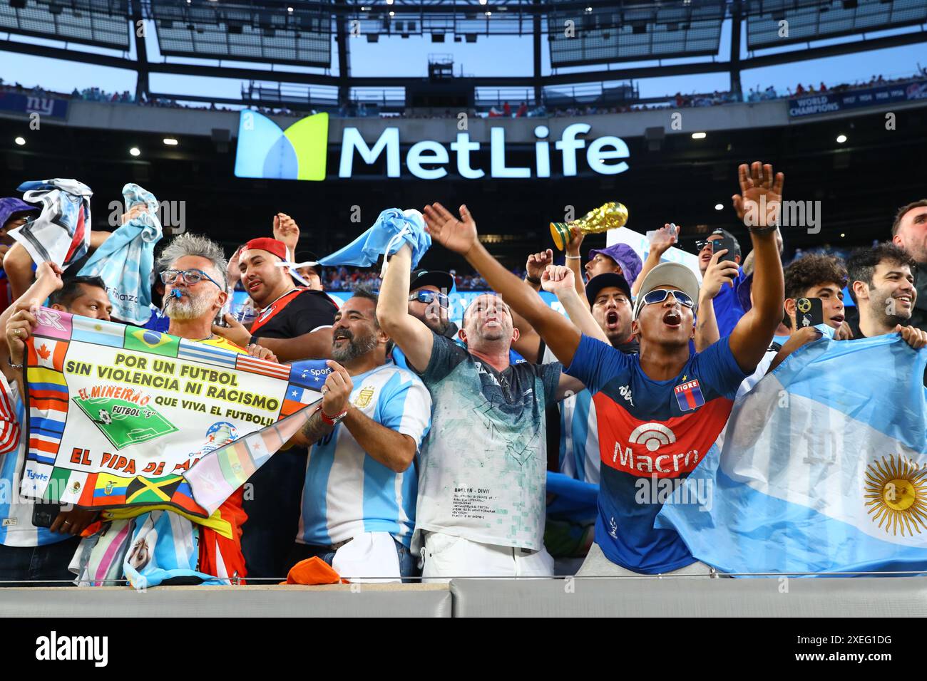 Chile and Argentina during the Copa America USA 2024, group A match ...