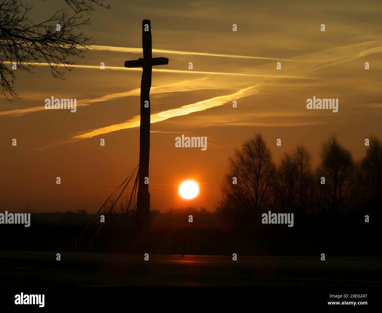 Against a backdrop of a rising or setting sun hi-res stock photography ...