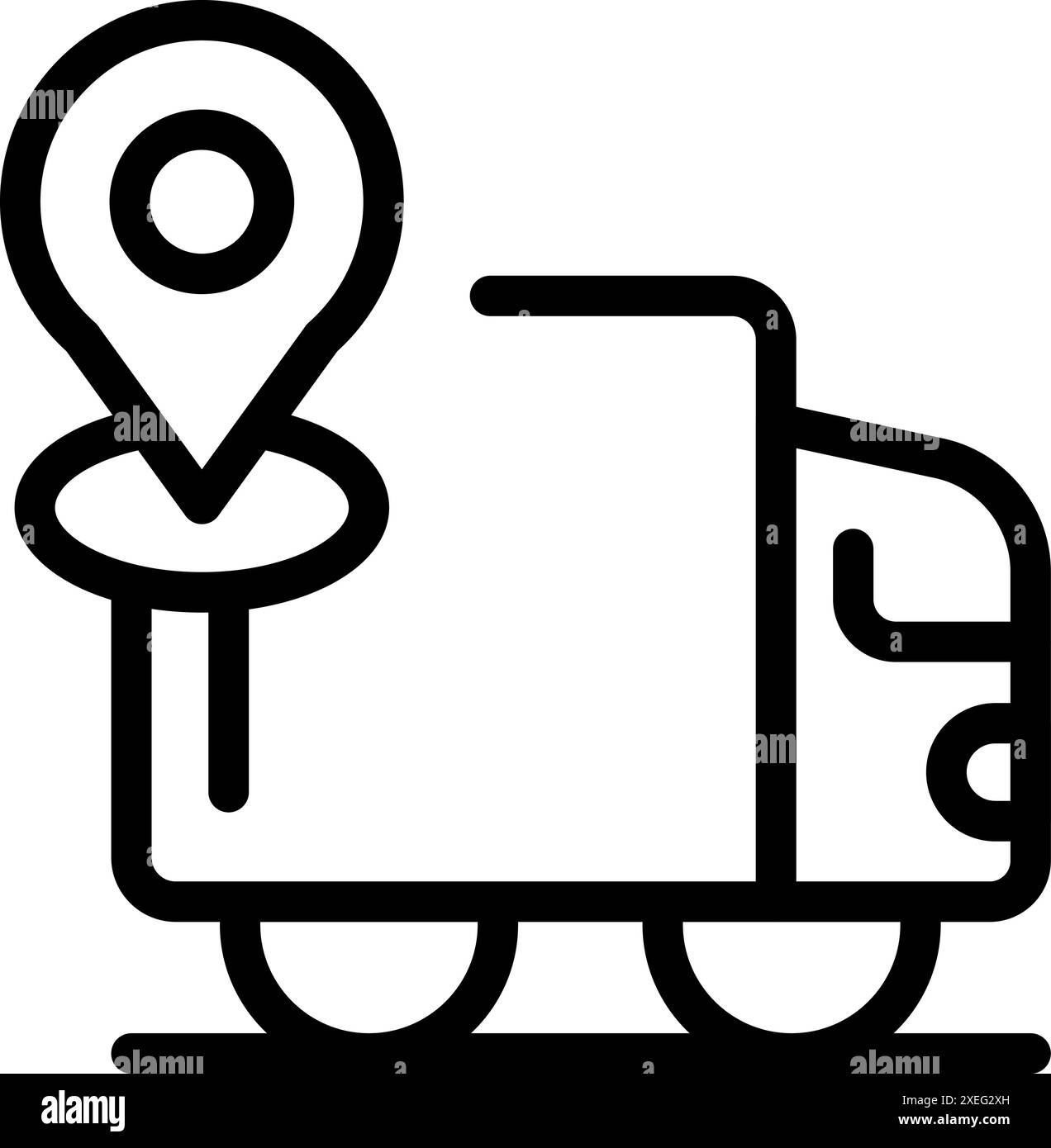 White line represents route hi-res stock photography and images - Alamy