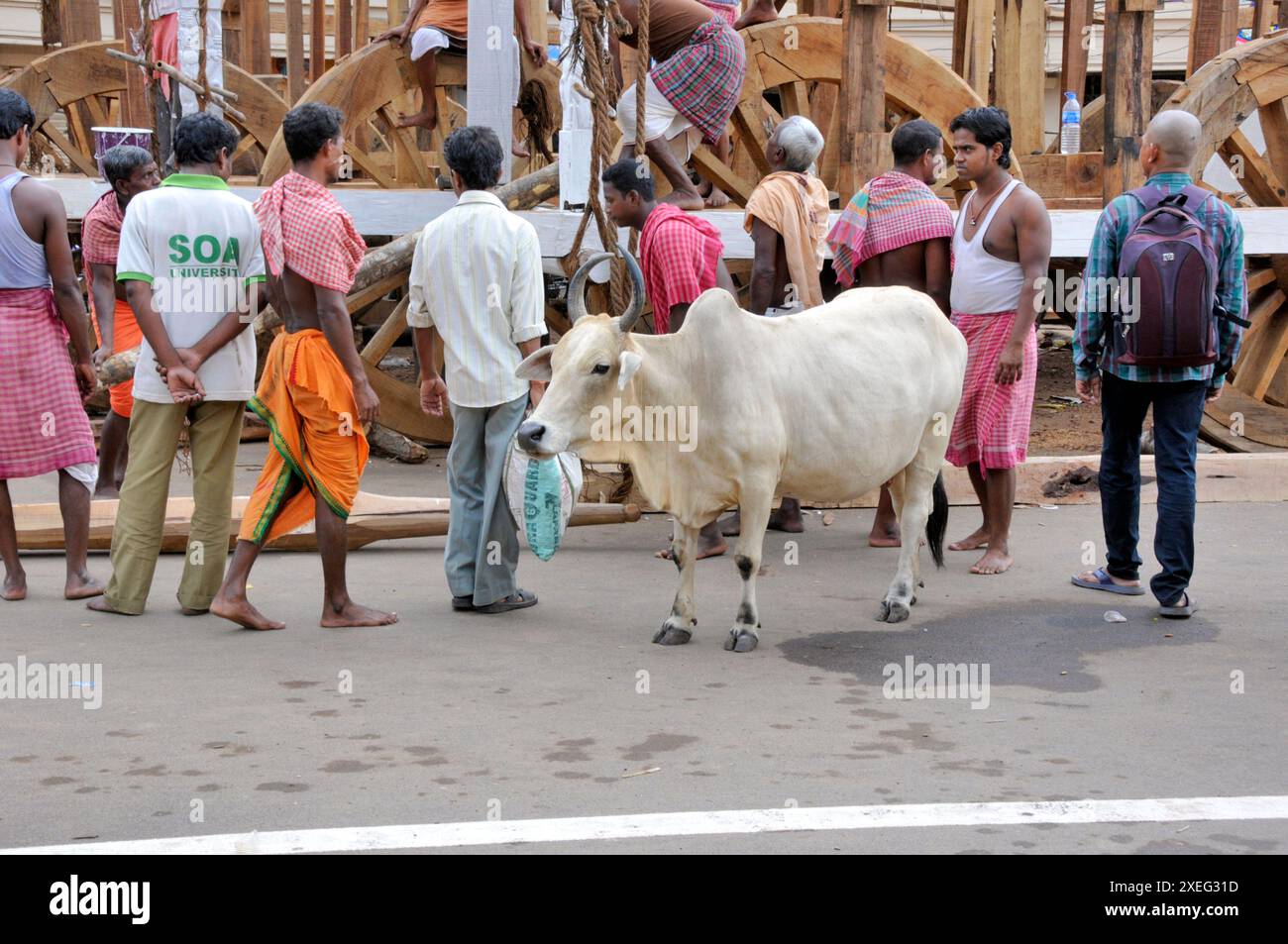 image of ratha making process with various activities like painting ...