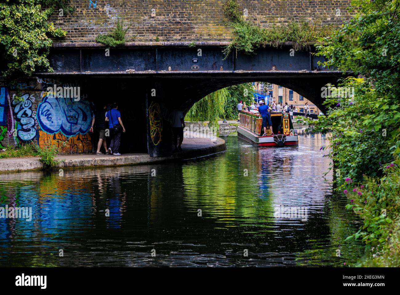 City Road lock along the Regent's Canal London Stock Photo - Alamy