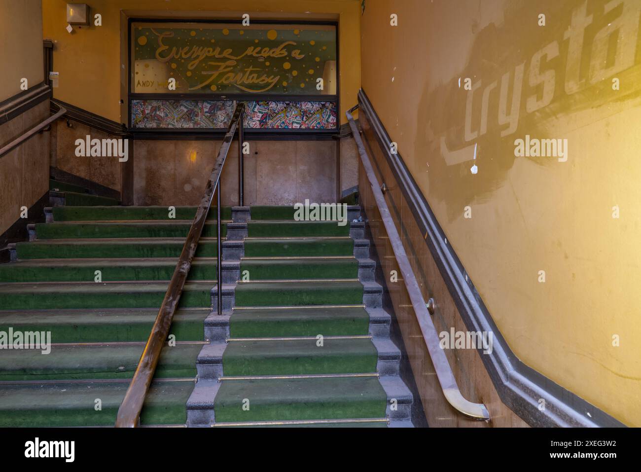 Staircase in the Kulturhalle Walhalla, Wiesbaden Stock Photo - Alamy