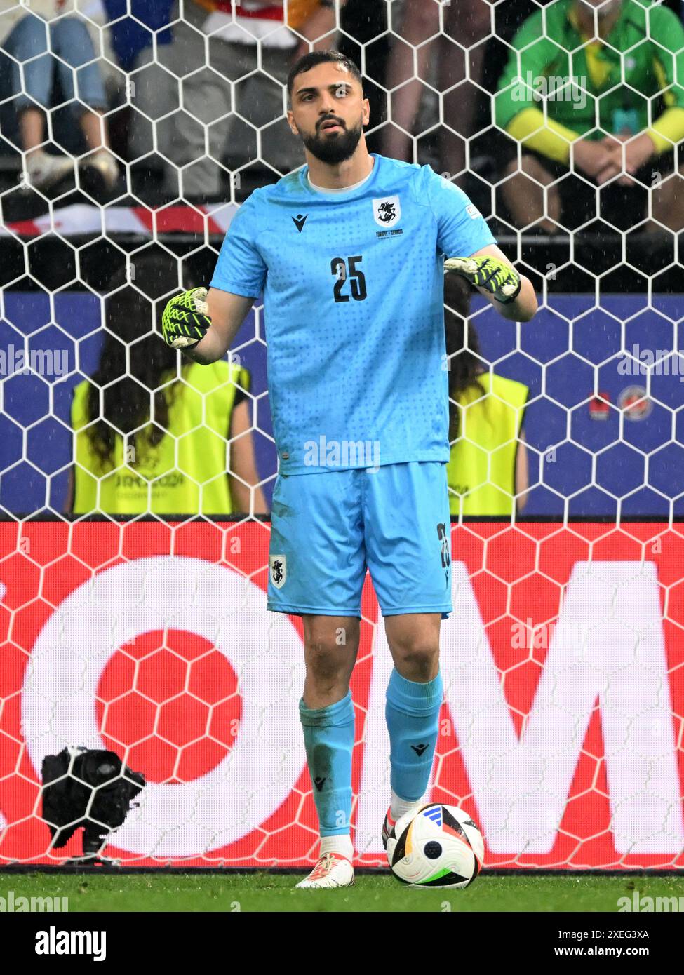 Dortmund - Georgia goalkeeper Giorgi Mamardashvili during the UEFA EURO ...