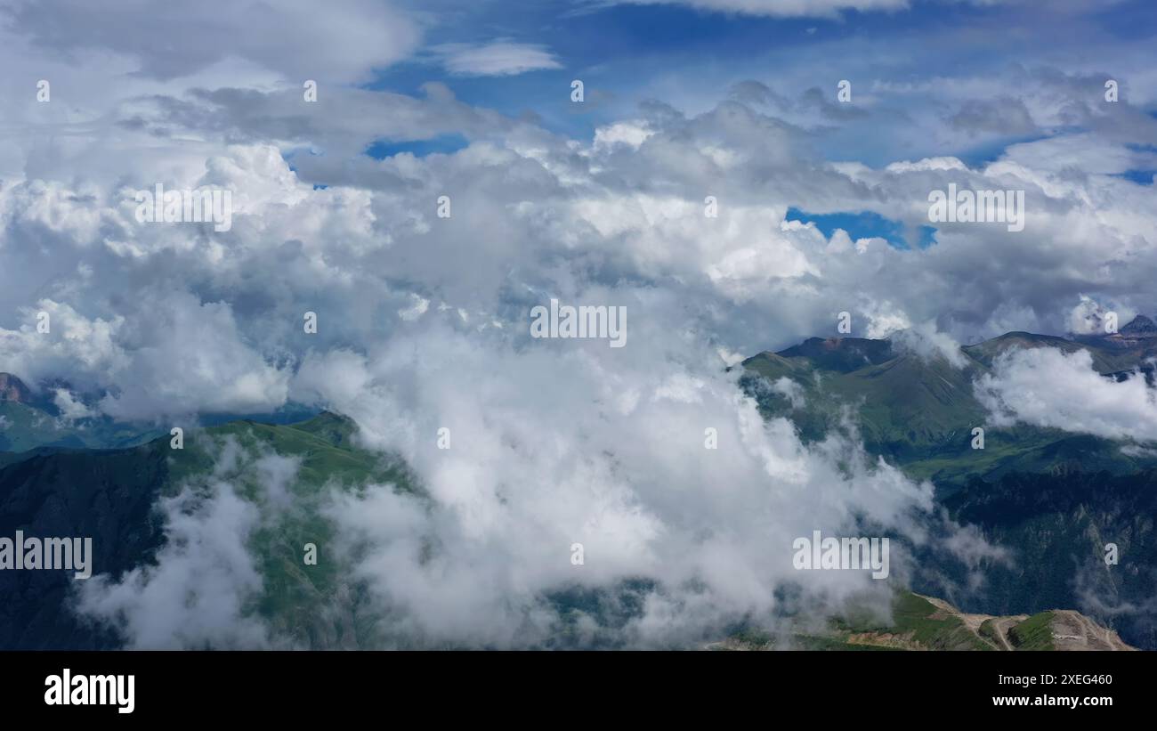 Caucasus mountains town under hi-res stock photography and images - Alamy