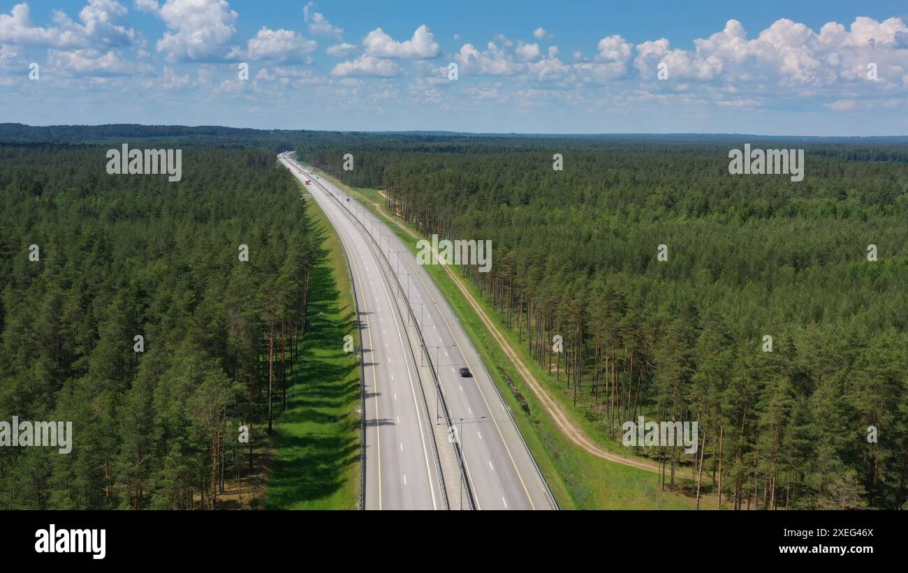 Aerial flight road hi-res stock photography and images - Alamy