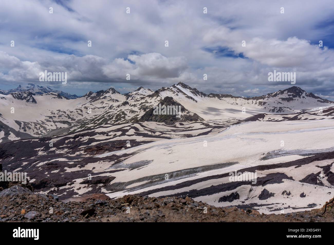 Aerial caucasus mountains hi-res stock photography and images - Alamy
