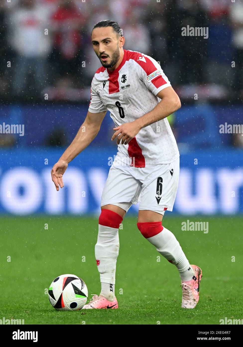 Dortmund - Giorgi Kochorashvili of Georgia during the UEFA EURO 2024 ...