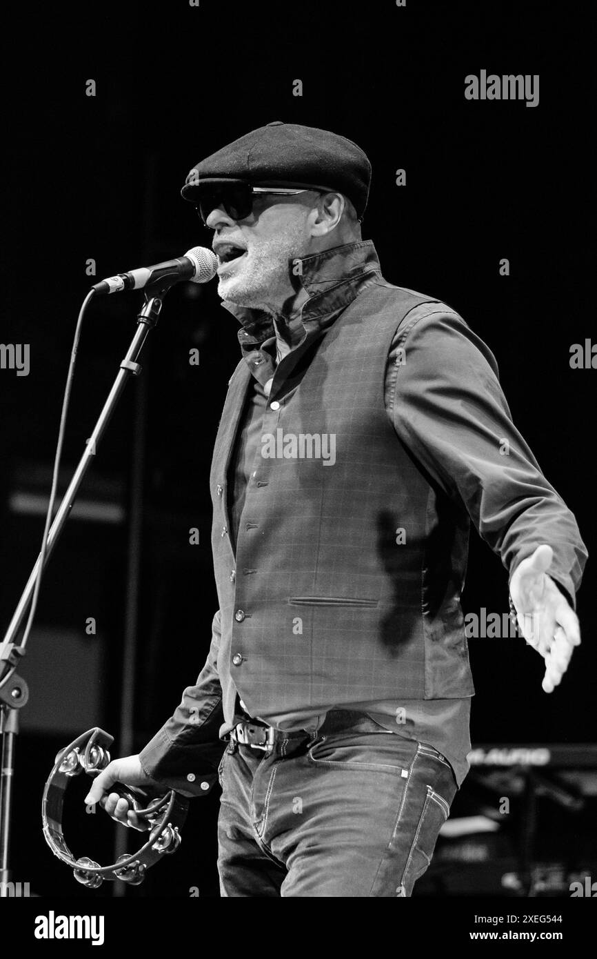 Garry Christian of the musical group The Christians performs on stage ...