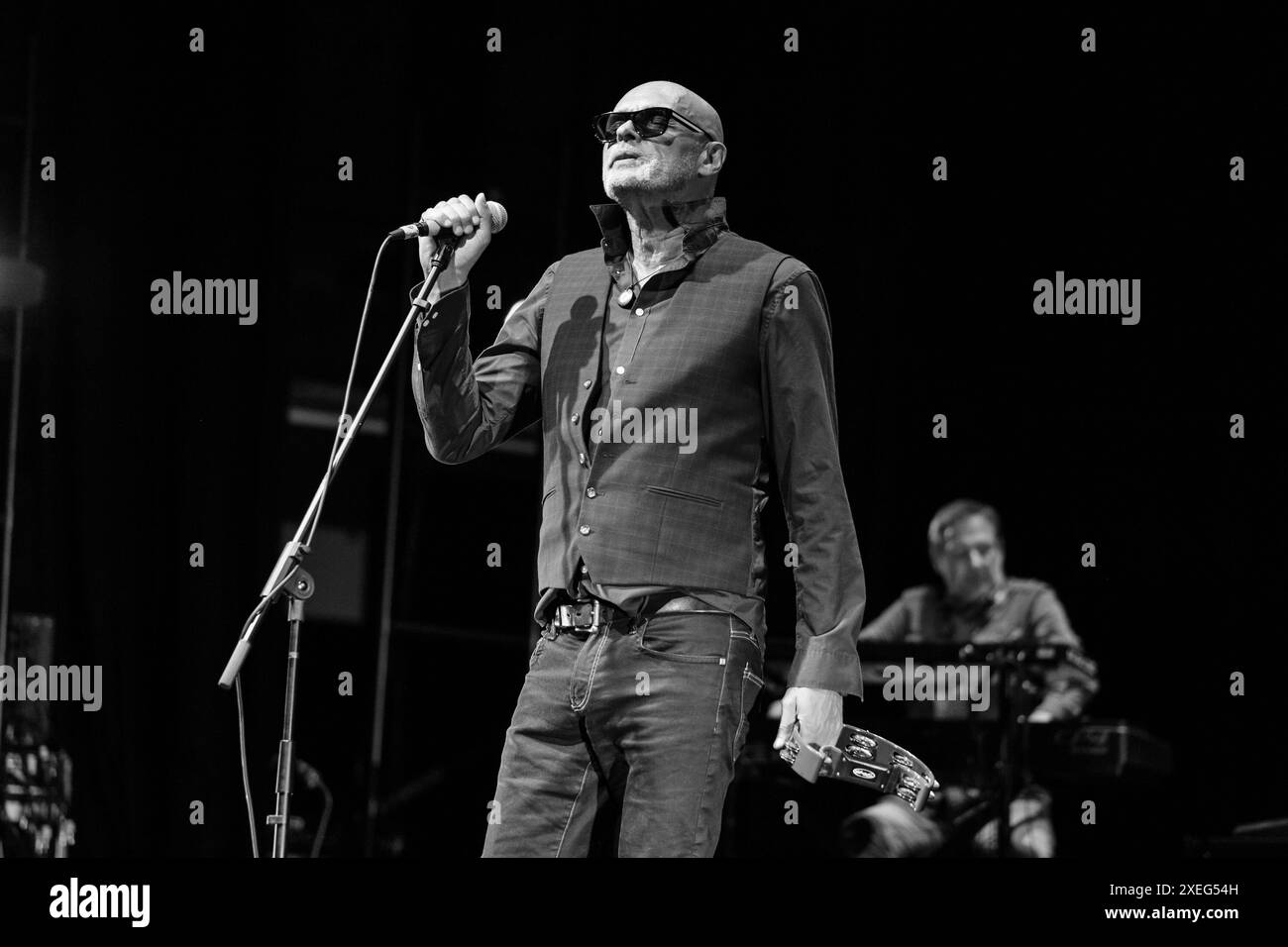 Garry Christian of the musical group The Christians performs on stage ...