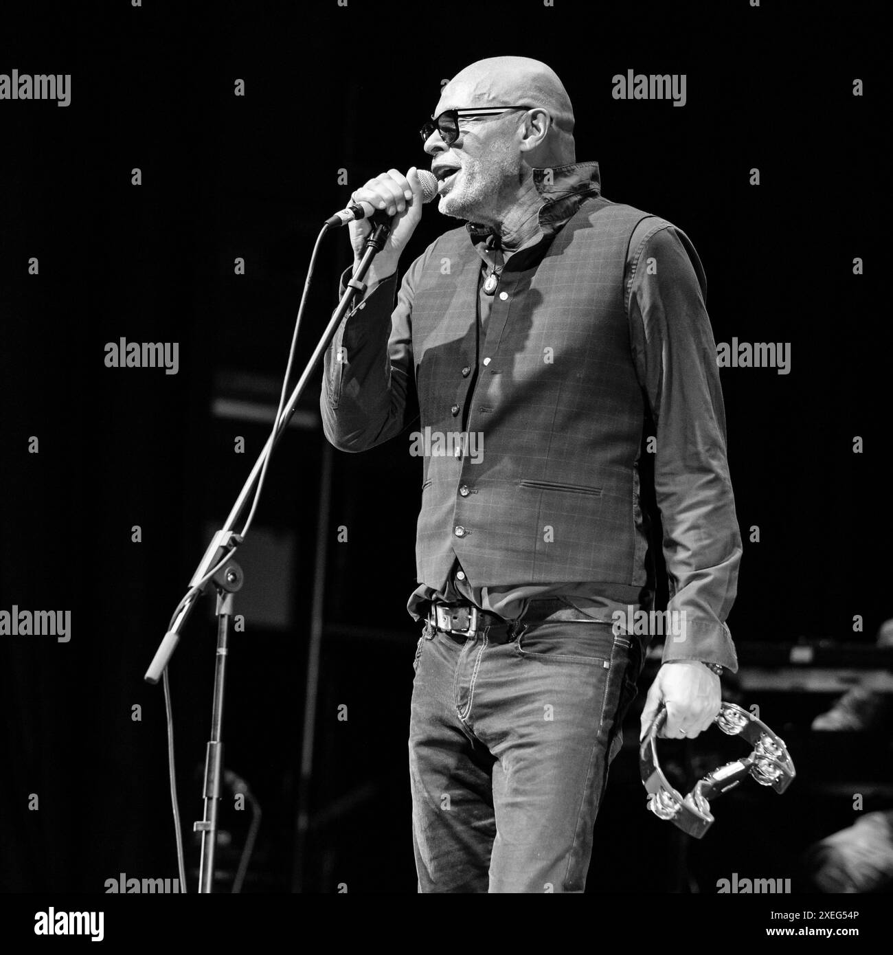 Garry Christian of the musical group The Christians performs on stage ...