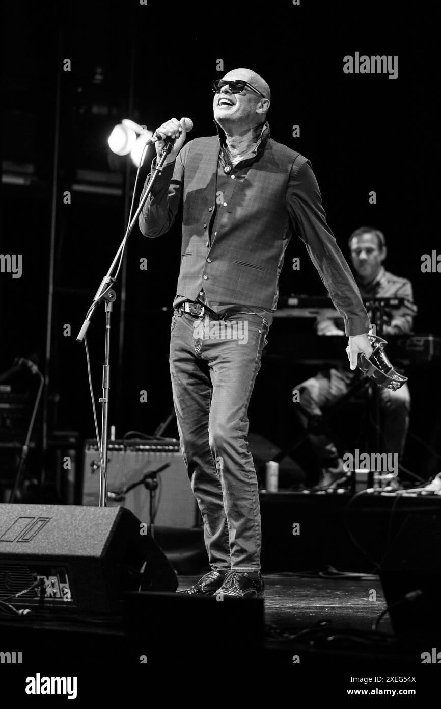 Garry Christian of the musical group The Christians performs on stage ...