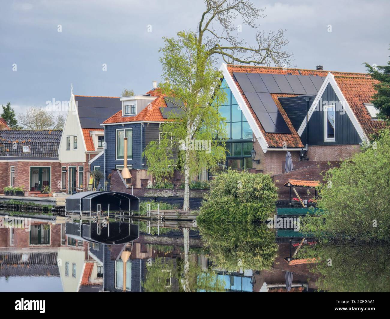 A picturesque scene of a charming row of houses lined up next to a ...