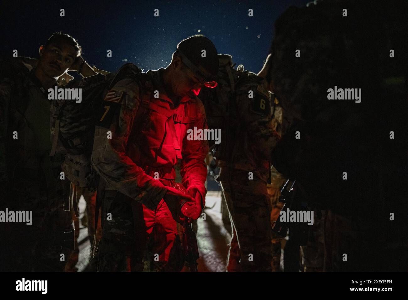 Ten squads from across III Armored Corps units participate in the night ...