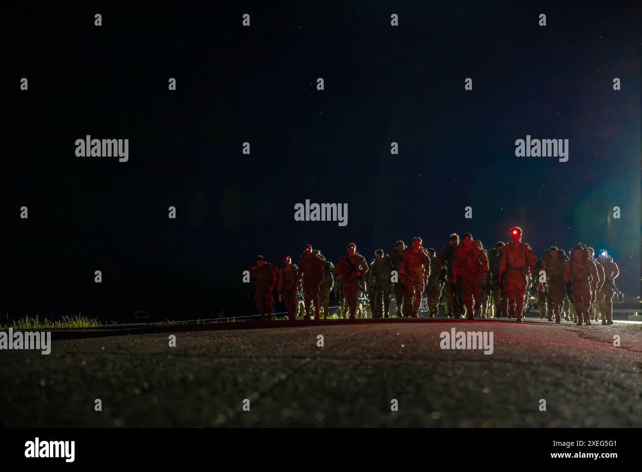 Ten squads from across III Armored Corps units participate in the night ...