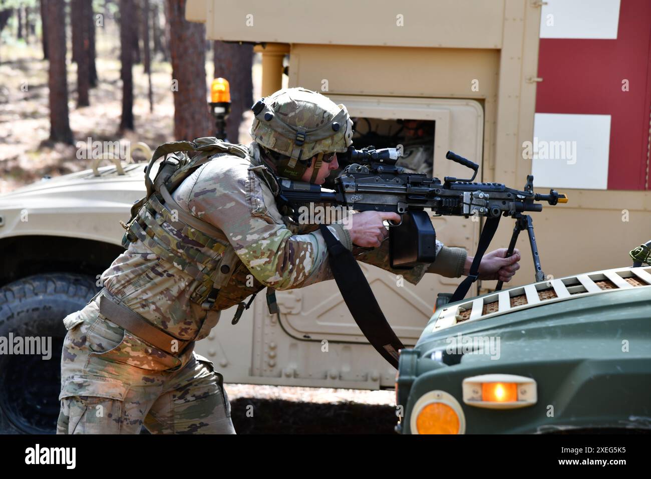 A 68W Combat Medic assigned to the 550th MCAS, 261st Med. BN, 44th Med ...