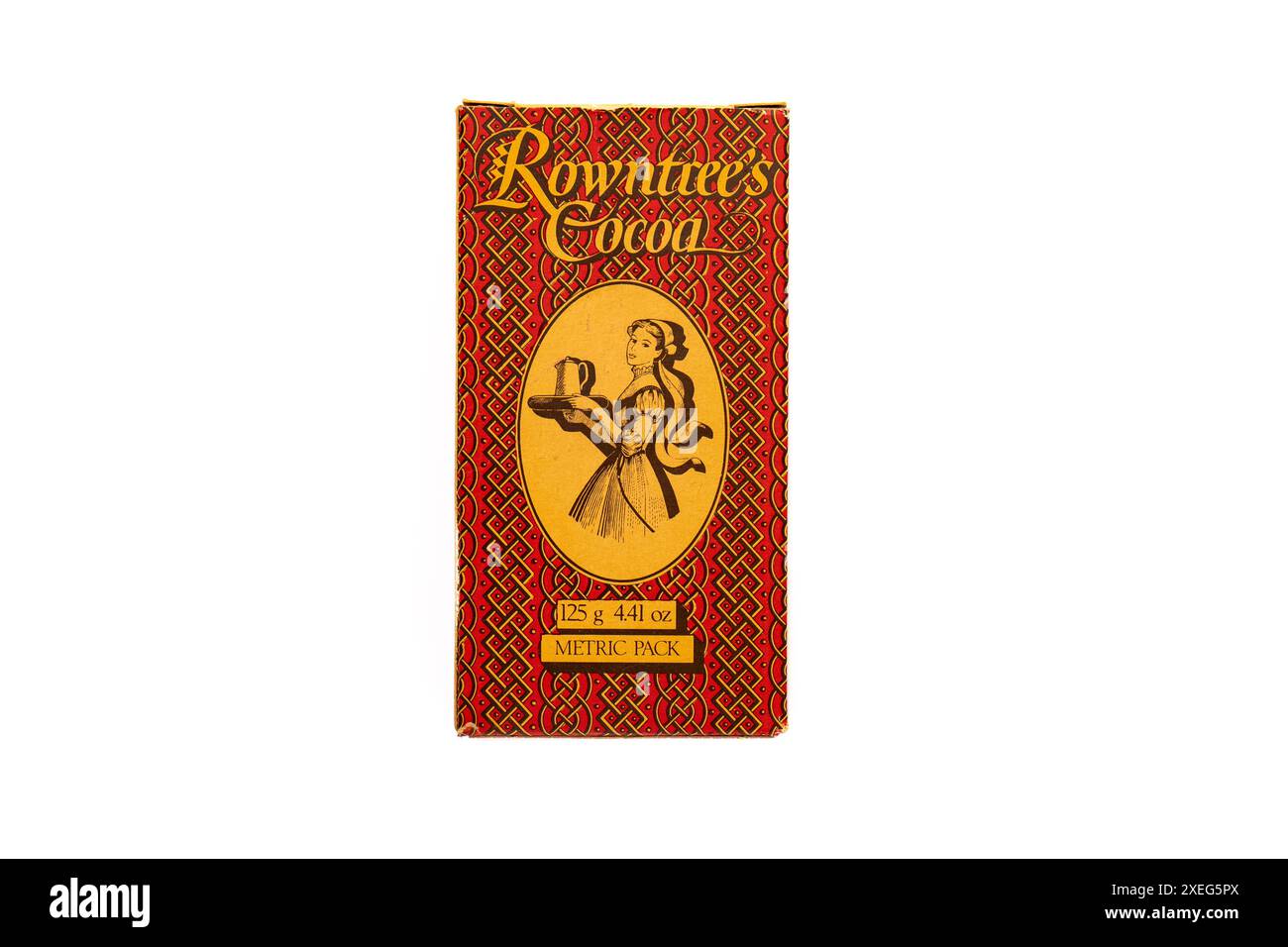 Vintage packet box of Rowntree's Cocoa Stock Photo - Alamy