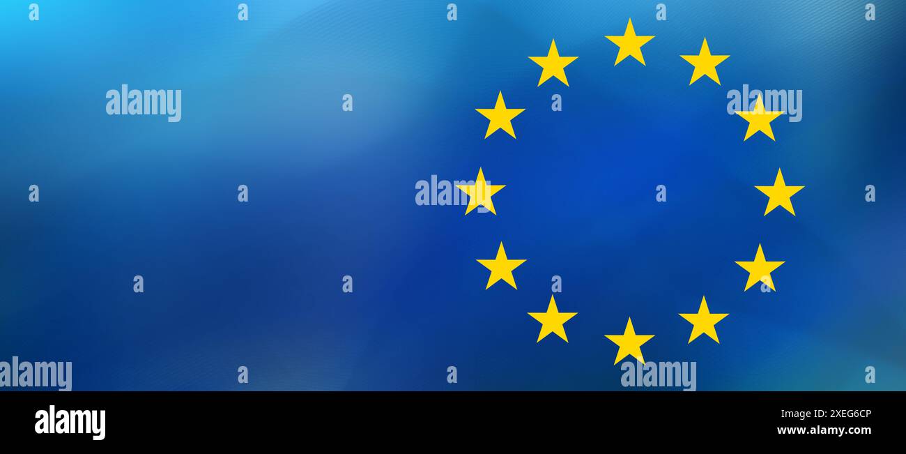 Eu europe sign abstract background panorama Stock Photo - Alamy