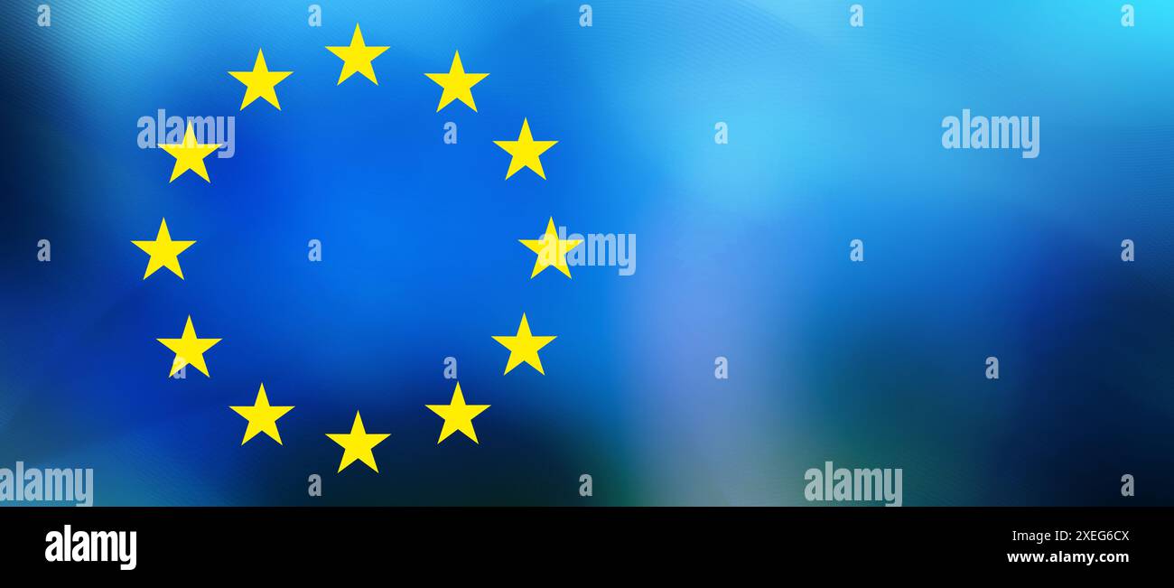Eu europe sign abstract background panorama Stock Photo - Alamy
