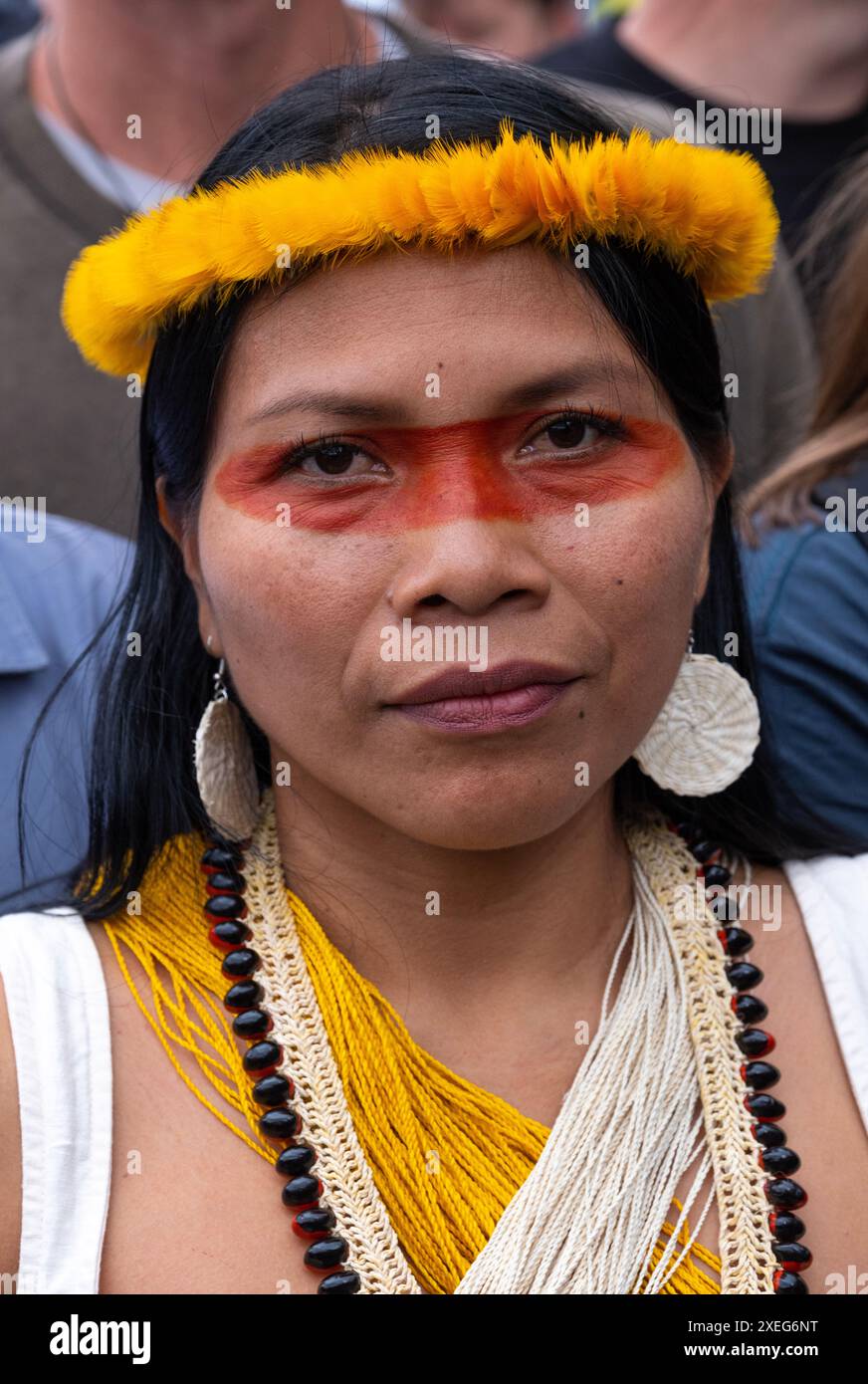 London, UK. 22nd June 2024. Indigenous activist and author Nemonte ...
