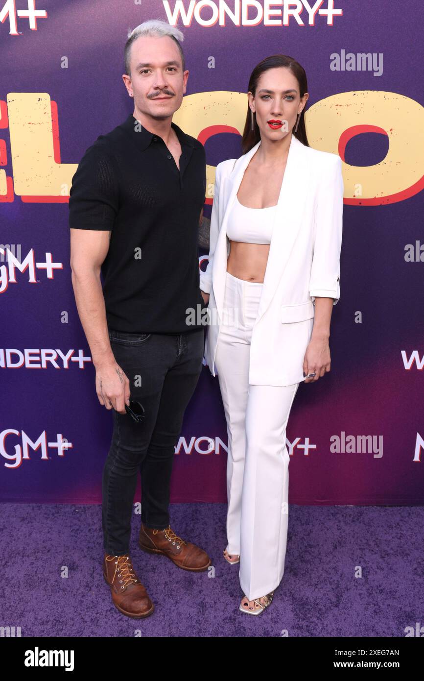 Alvaro Navarro attends the premiere for MGM+'s "Hotel Cocaine" at Harmony Gold on June 13, 2024 ...