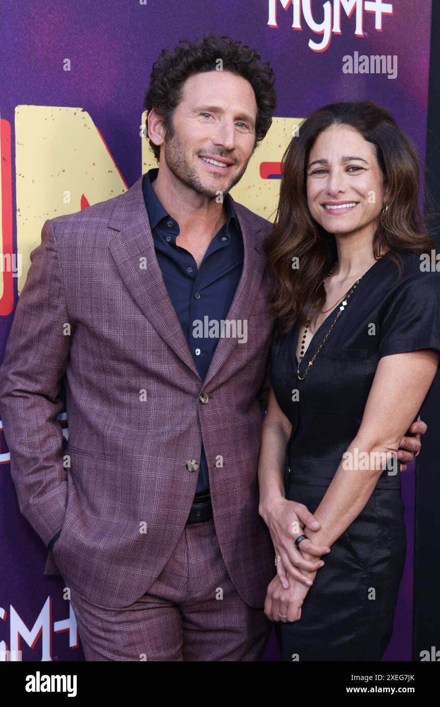 Mark Feuerstein and Dana Klein attends the premiere for MGM+'s "Hotel ...